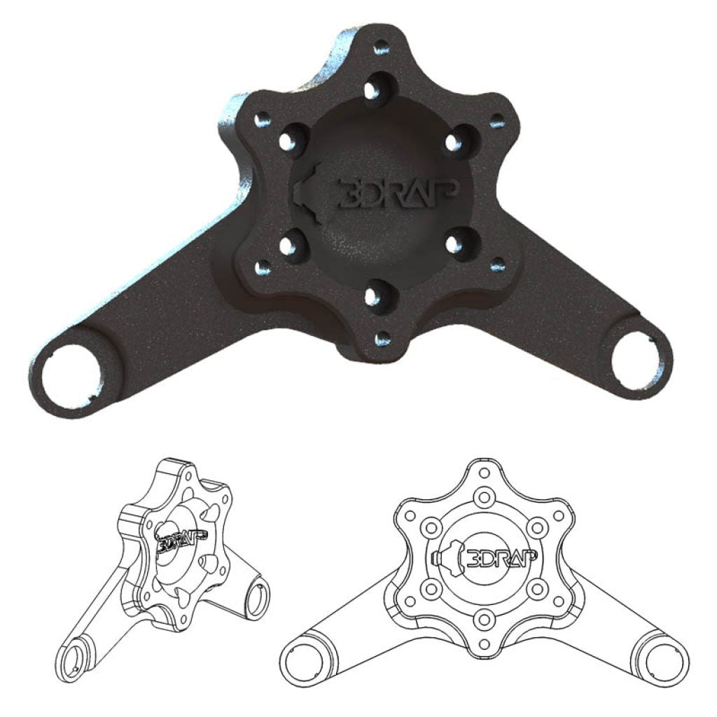 Universal Hub Adapter PCD 70mm [Logitech] (PC, PS, XBox) – 3DRap Sim Racing